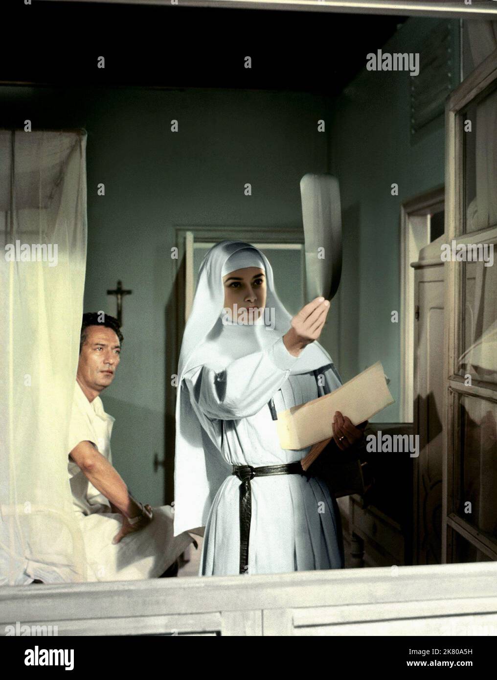 Peter Finch, Audrey Hepburn Film The Nun'S Story (1958) Characters: Dr ...