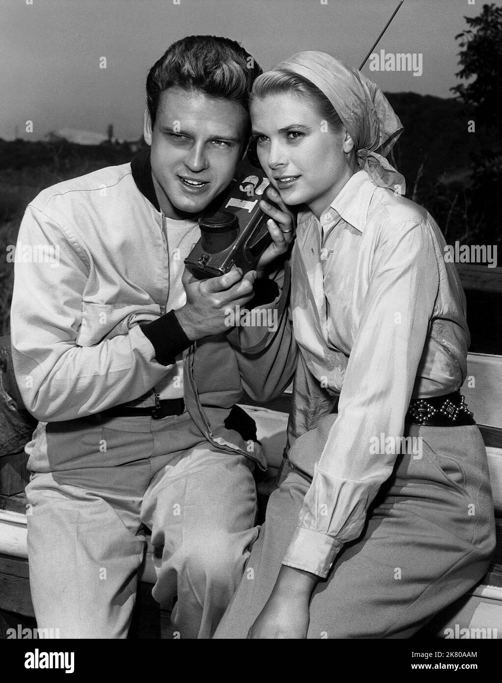 John Ericson & Grace Kelly Film: Green Fire (1955) Characters: Donald ...