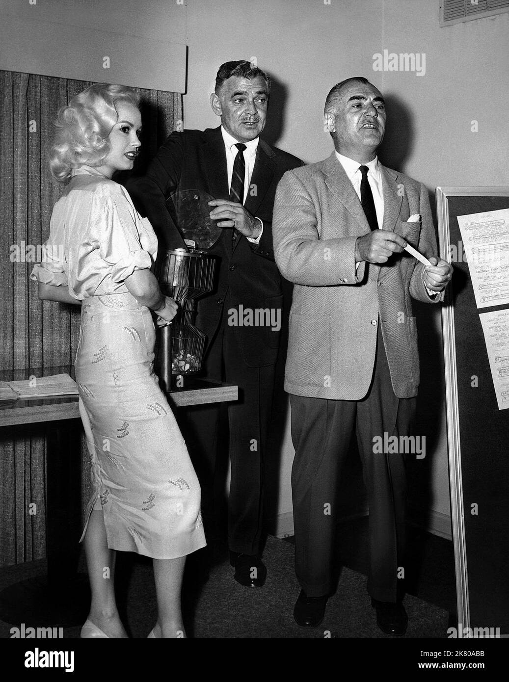 Mamie Van Doren, Clark Gable & William Perlberg Film: Teacher'S Pet ...