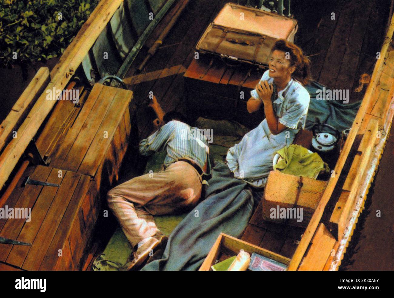 Humphrey Bogart & Katharine Hepburn Film: The African Queen (USA/UK ...