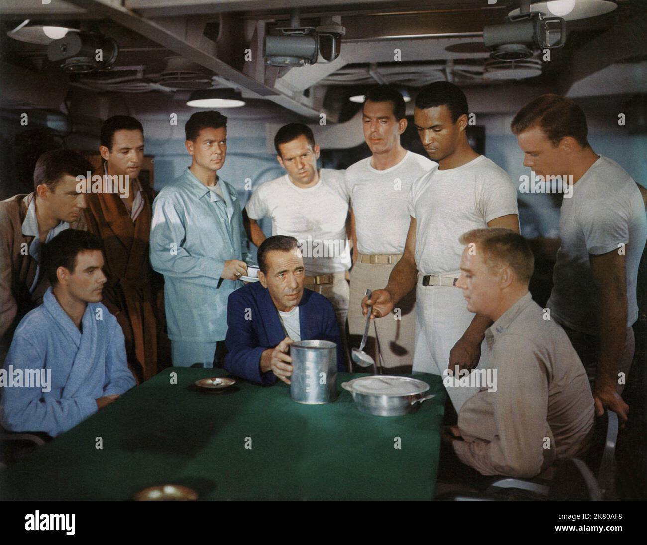 Scene With Humphrey Bogart & Van Johnson Film: The Caine Mutiny (USA ...