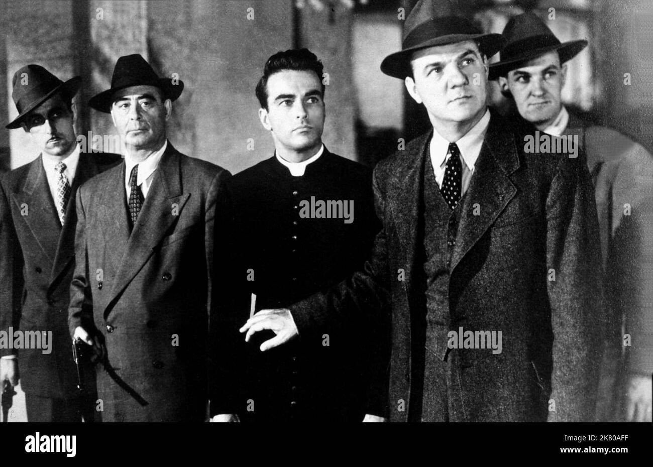 Montgomery Clift & Karl Malden Film I Confess (1954) Characters: Fr ...