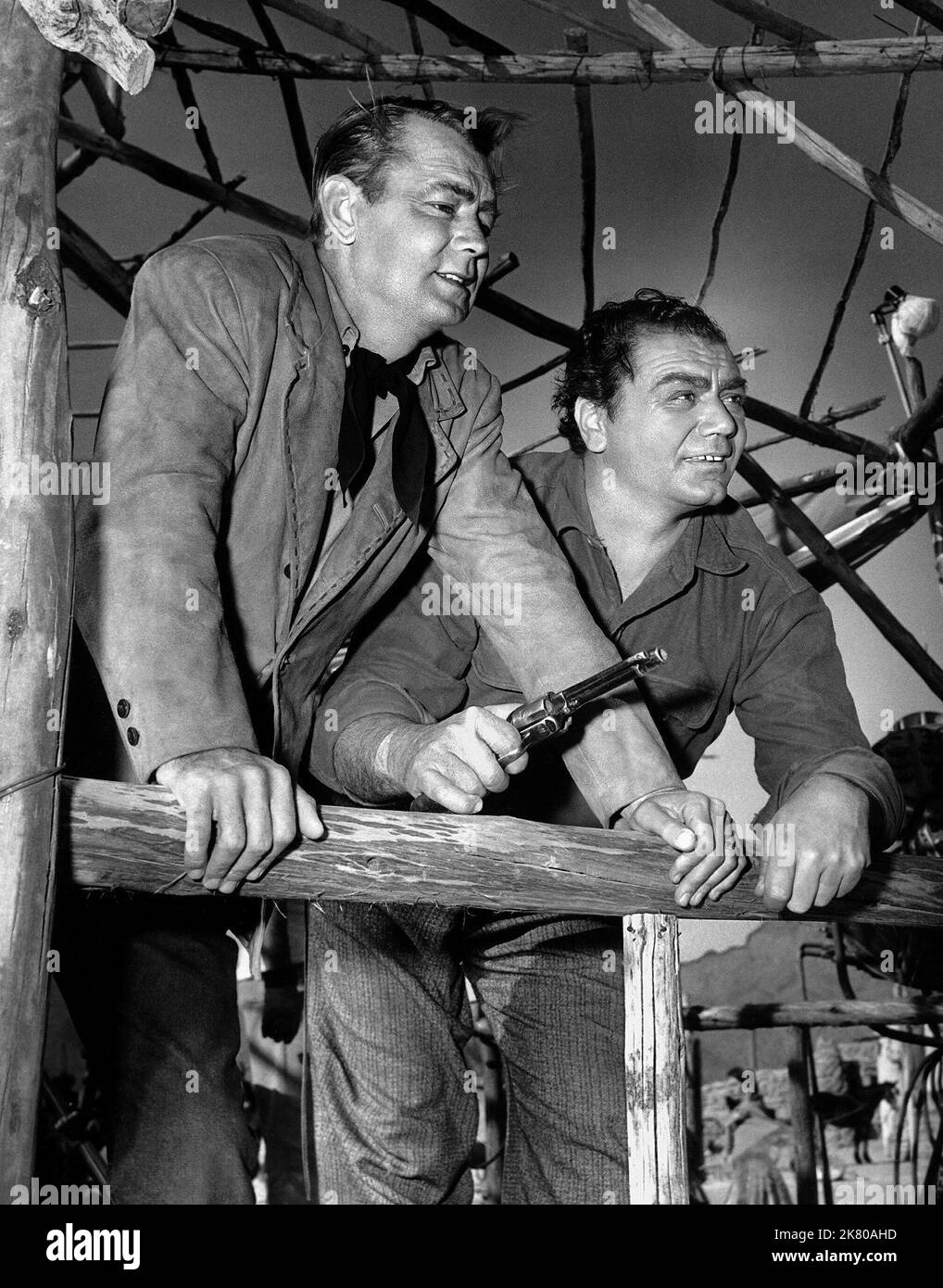 Alan Ladd & Ernest Borgnine Film The Badlanders (1957) Characters ...