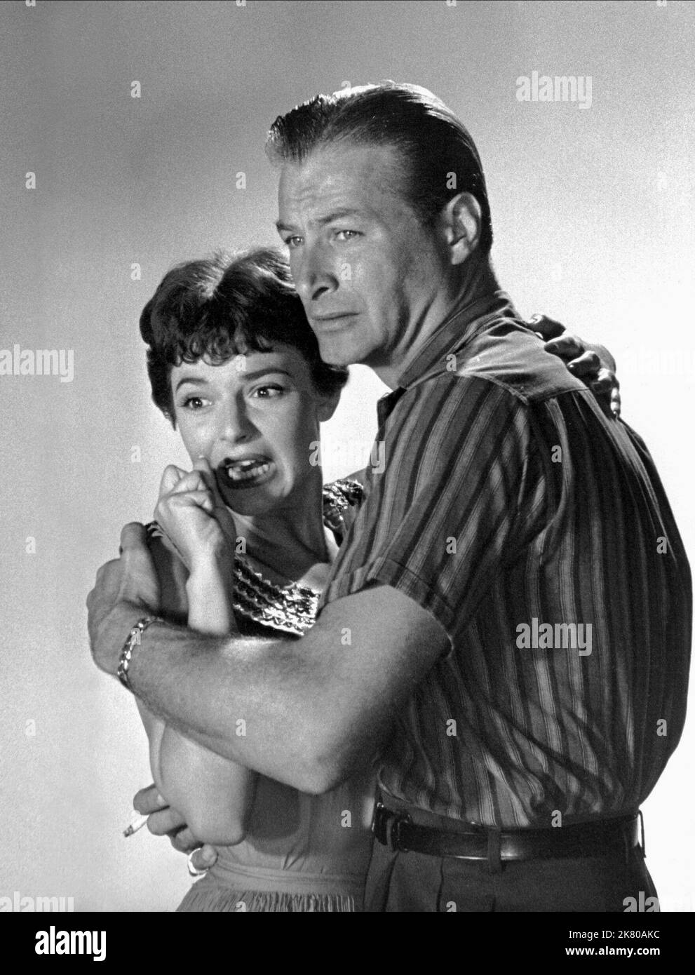 Anne Bancroft & Lex Barker Film: The Girl In Black Stockings (1958 ...