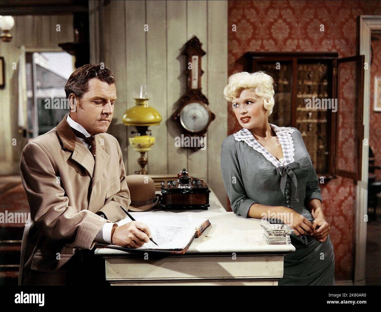 Kenneth More & Jayne Mansfield Film: The Sheriff Of Fractured Jaw (USA ...