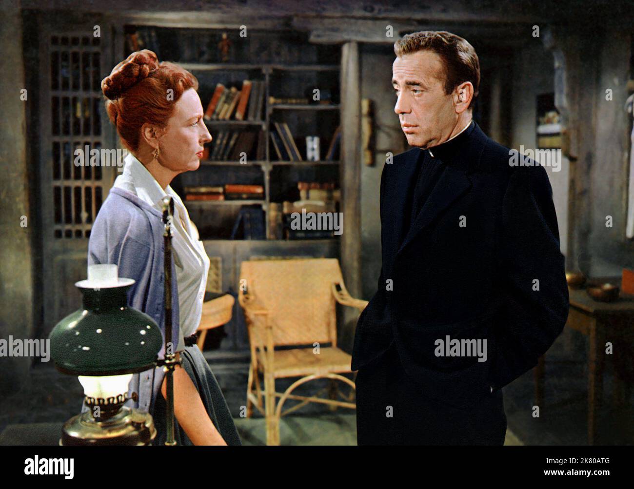 Agnes Moorehead & Humphrey Bogart Film: The Left Hand Of God (1955 ...