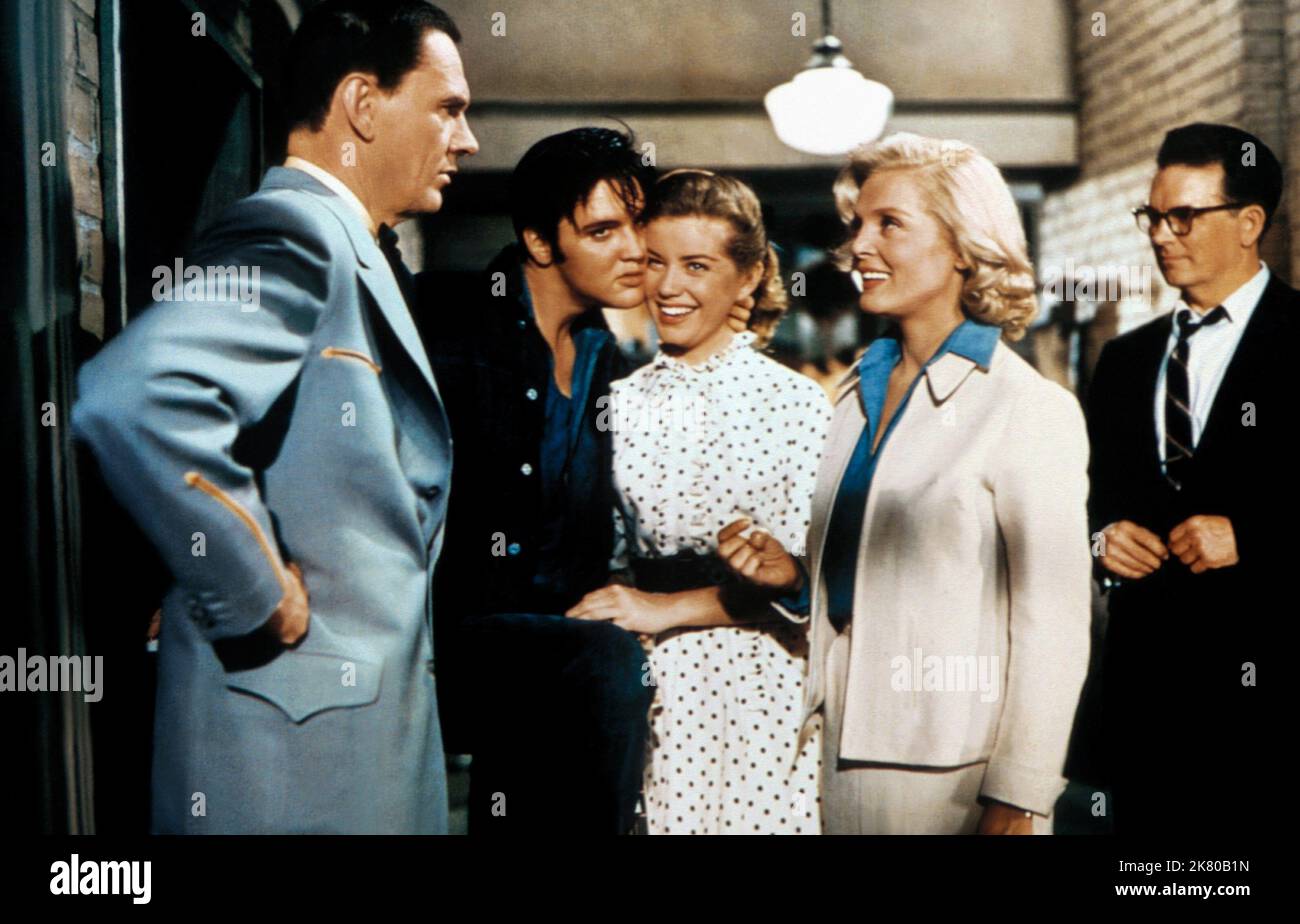 Elvis Presley, Dolores Hart & Lizabeth Scott Film: Loving You (USA 1957 ...