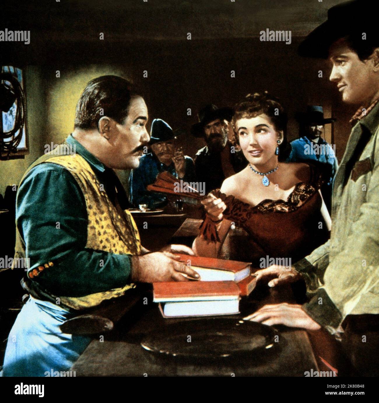 Emory Parnell, Julia Adams & Rock Hudson Film: The Lawless Breed (1951 ...