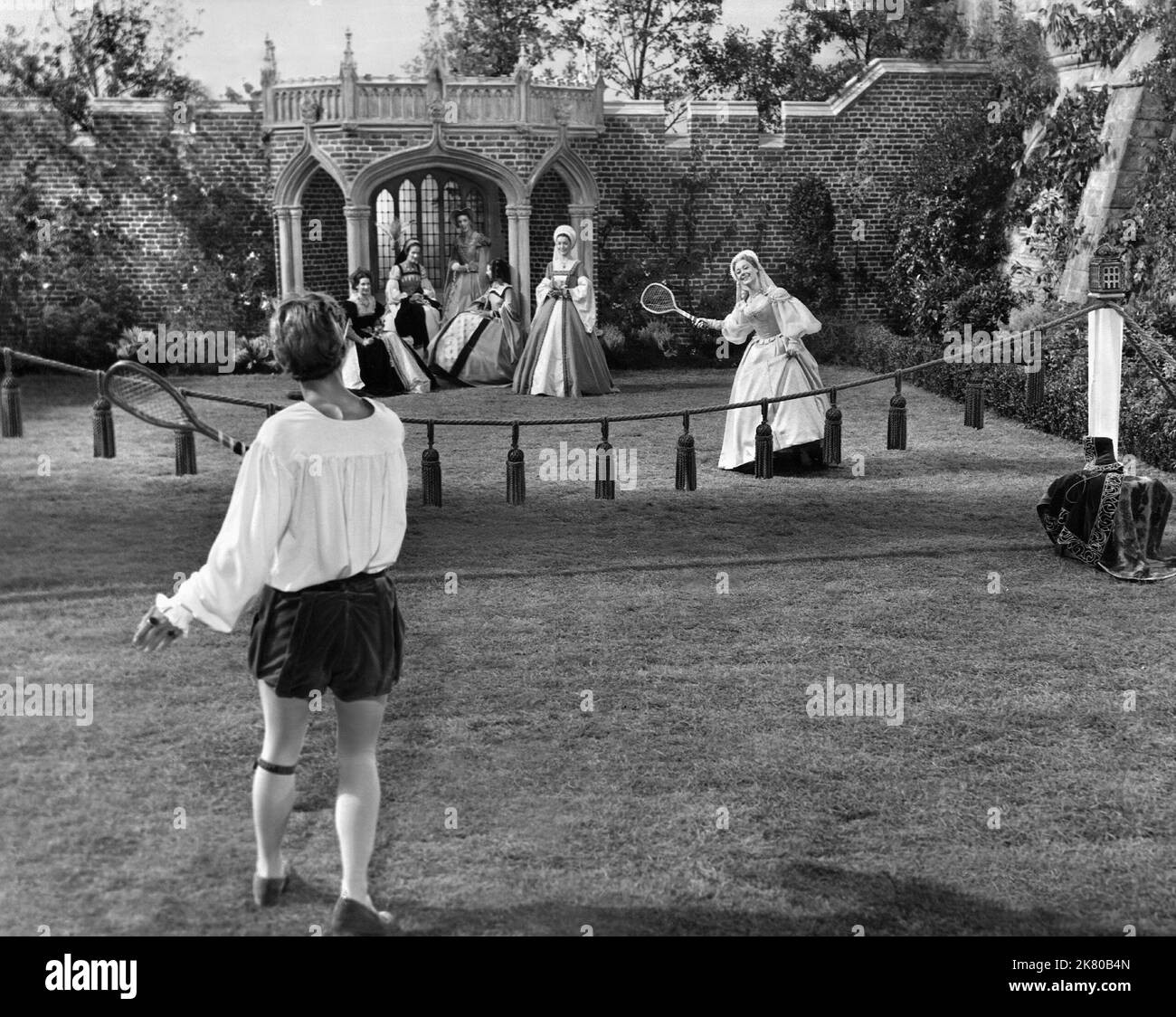 Michael Gough & Glynis Johns Film The Sword And The Rose (1955 ...