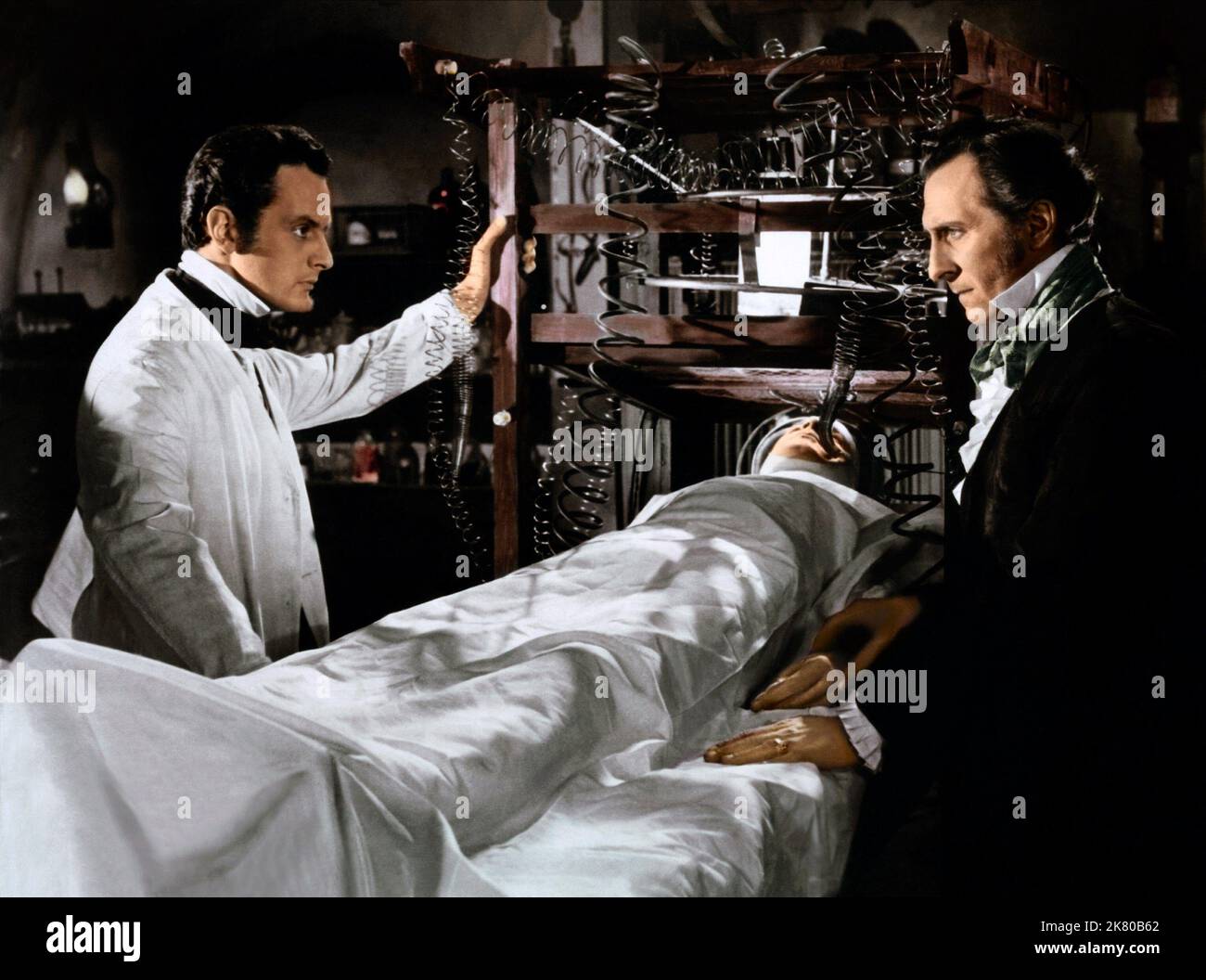 Francis Matthews & Peter Cushing Film: The Revenge Of Frankenstein ...