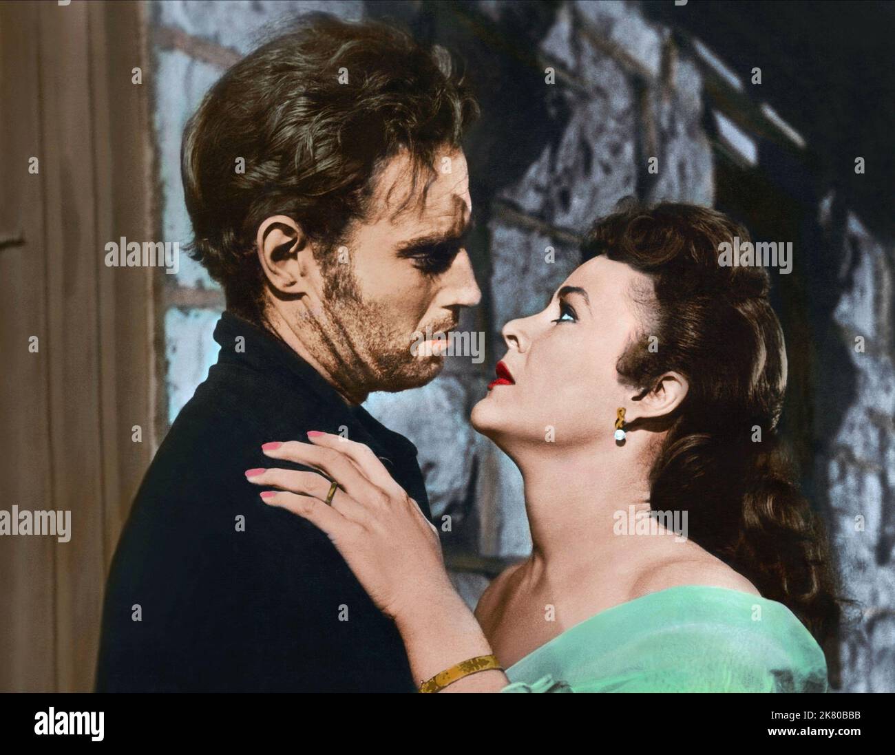 Charlton Heston & Mary Sinclair Film Arrowhead (1953) Characters: Ed Bannon & Lela Wilson ...
