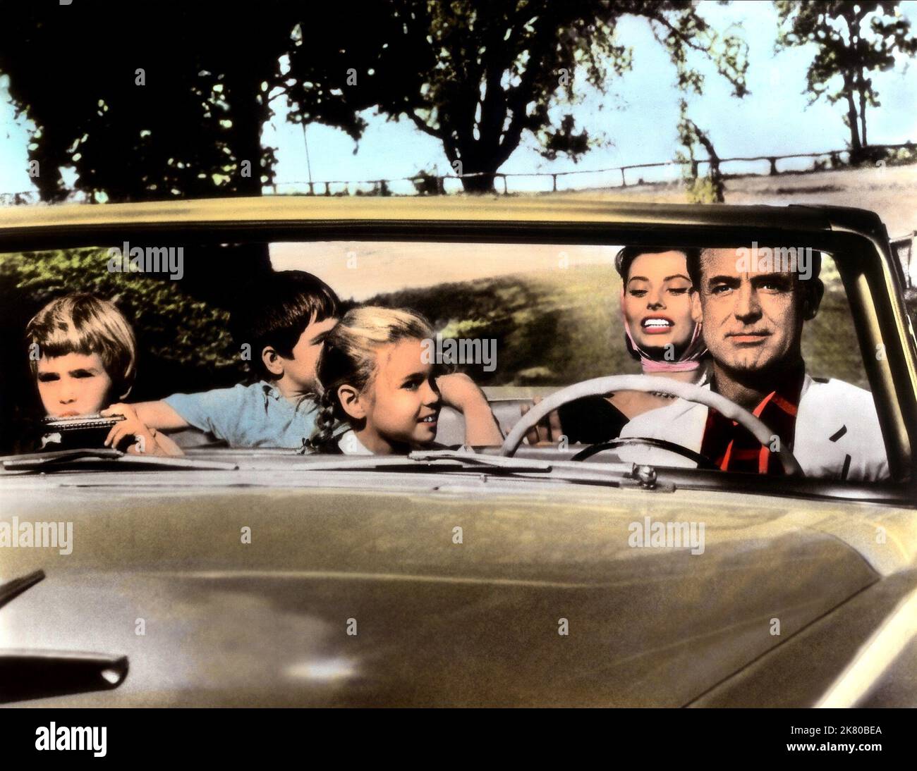 Paul Peterson, Charles Herbert, Mimi Gibson, Sophia Loren & Cary Grant ...