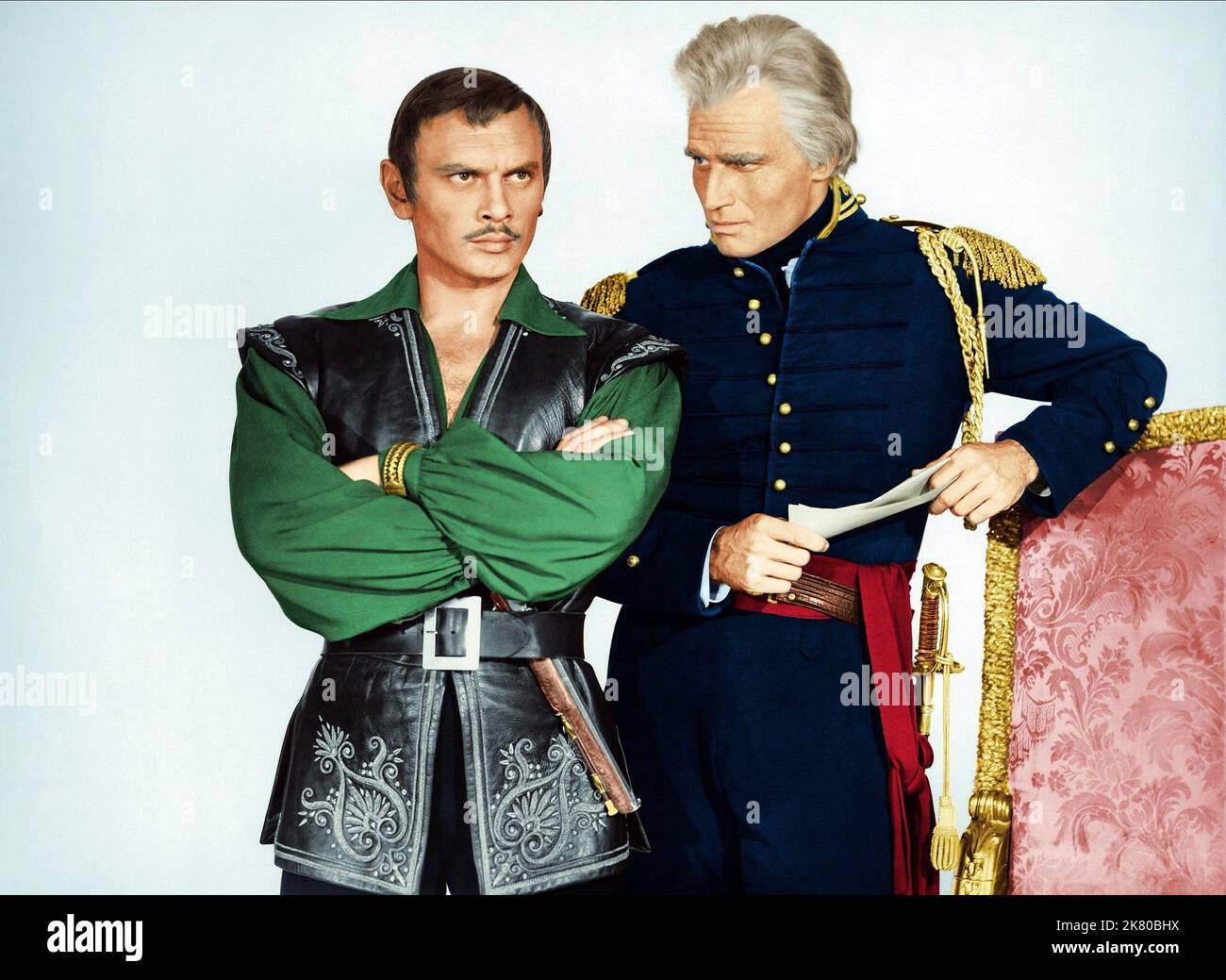 Yul Brynner & Charlton Heston Film The Buccaneer (1958) Director ...