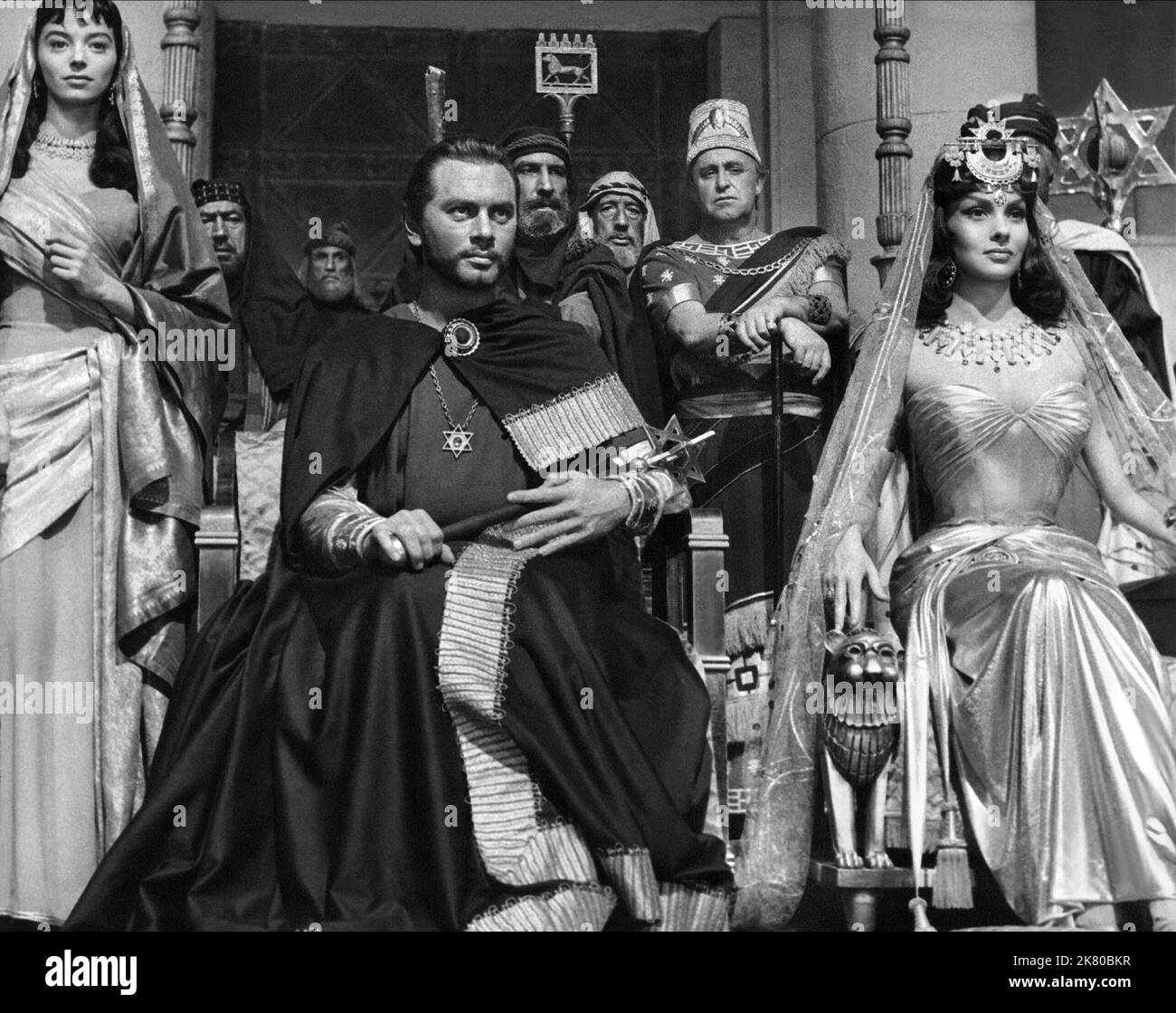 Yul Brynner & Gina Lollobrigida Film Solomon And Sheba (1959 ...