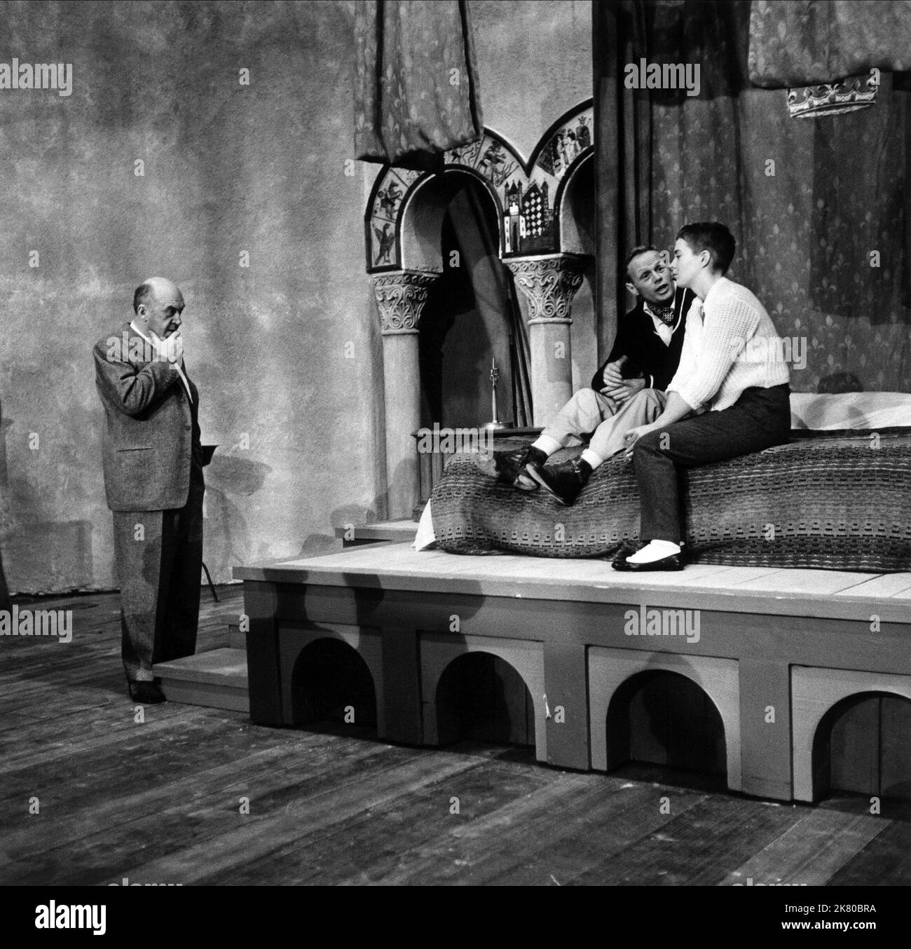 Otto Preminger, Richard Widmark & Jean Seberg Film: Saint Joan (USA/UK ...