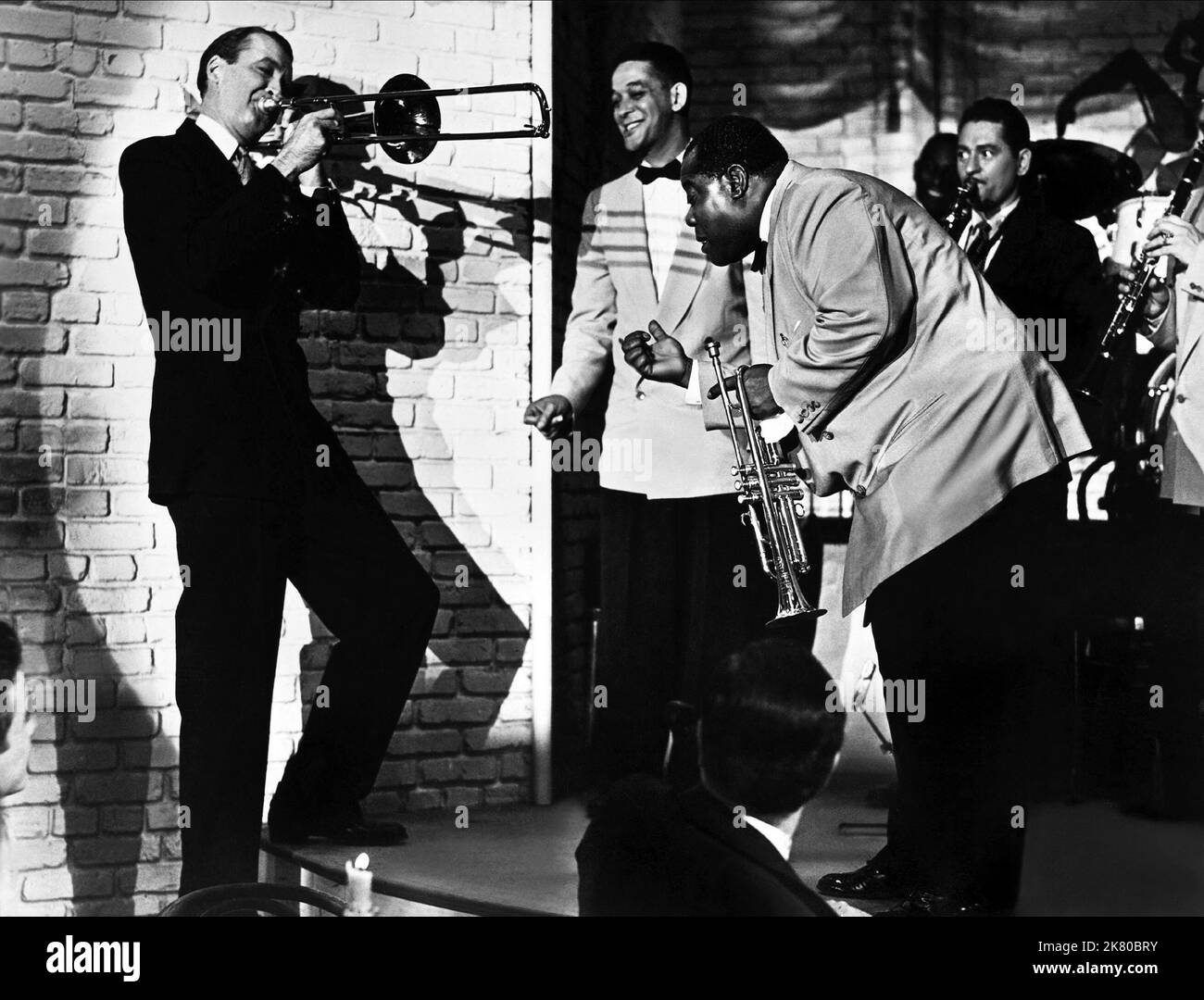 James Stewart & Louis Armstrong Film The Glenn Miller Story (USA 1954 ...