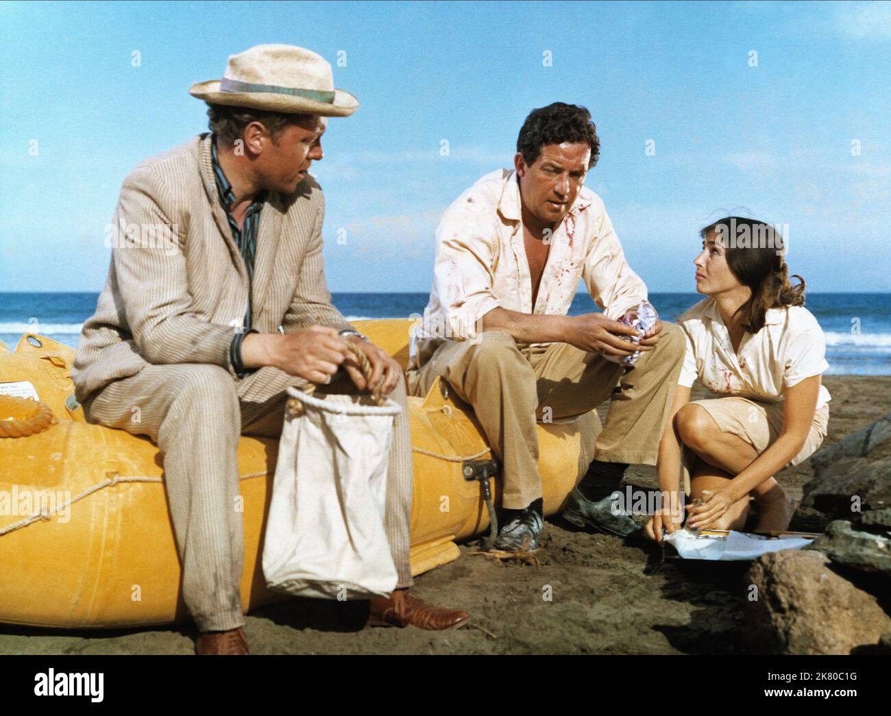 Richard Attenborough, John Gregson & Pier Angeli Film: Sos Pacific ...