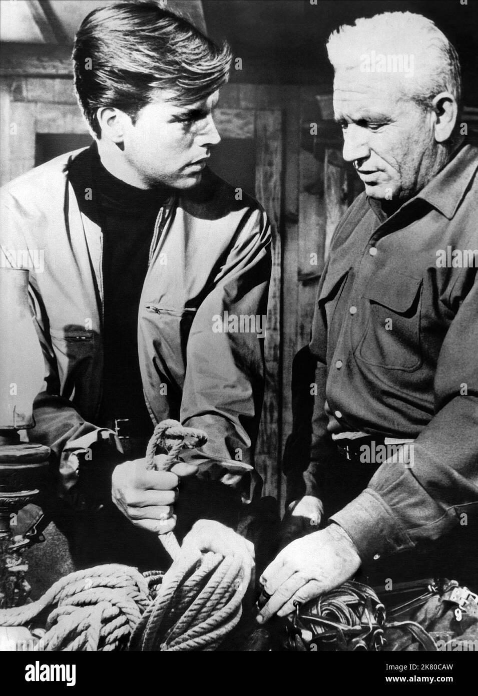 Robert Wagner & Spencer Tracy Film: The Mountain (USA 1956) Characters ...