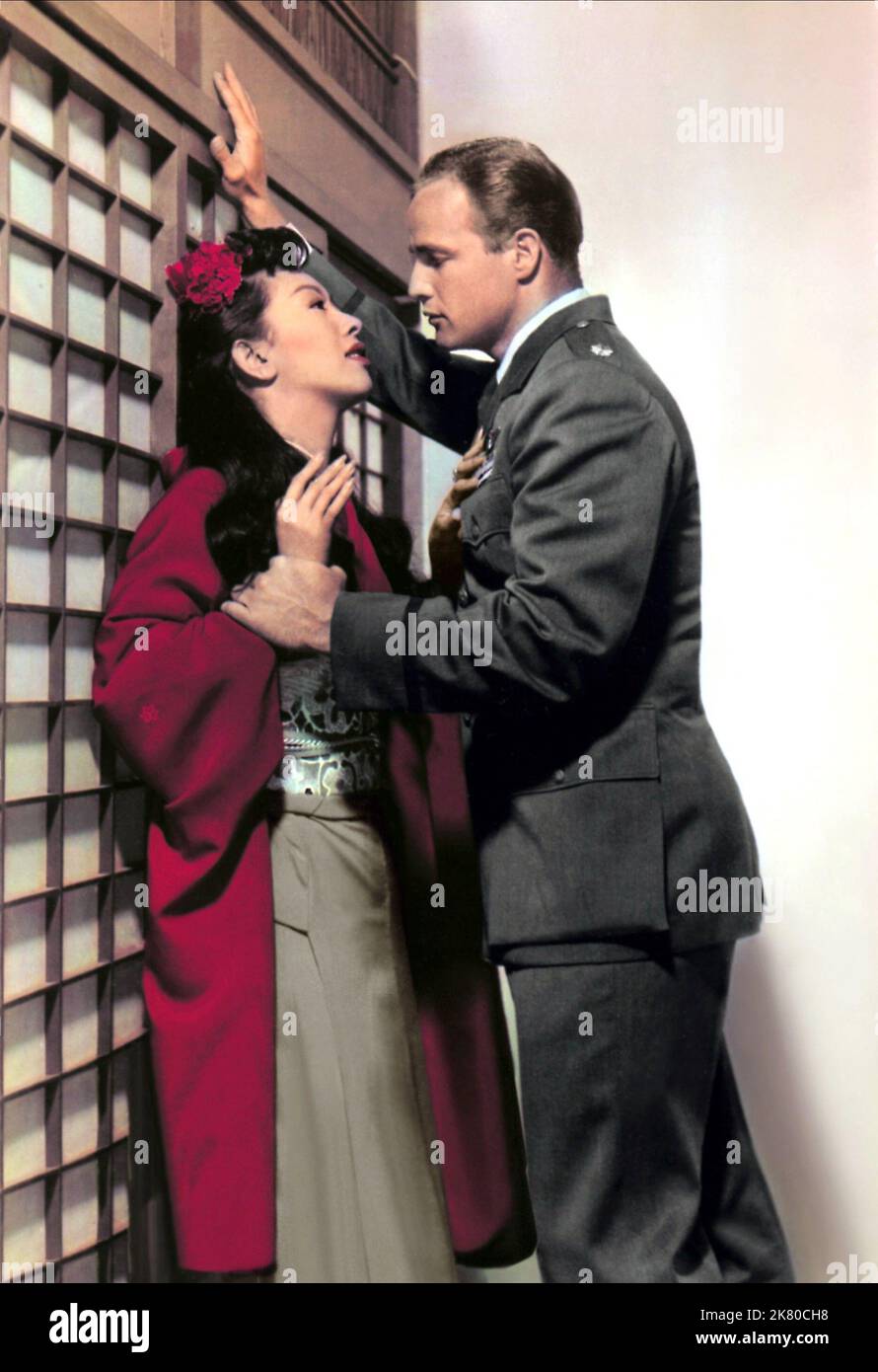 Miiko Taka & Marlon Brando Film: Sayonara (USA 1957) Characters: Hana-ogi, Maj. Lloyd 'Ace ...