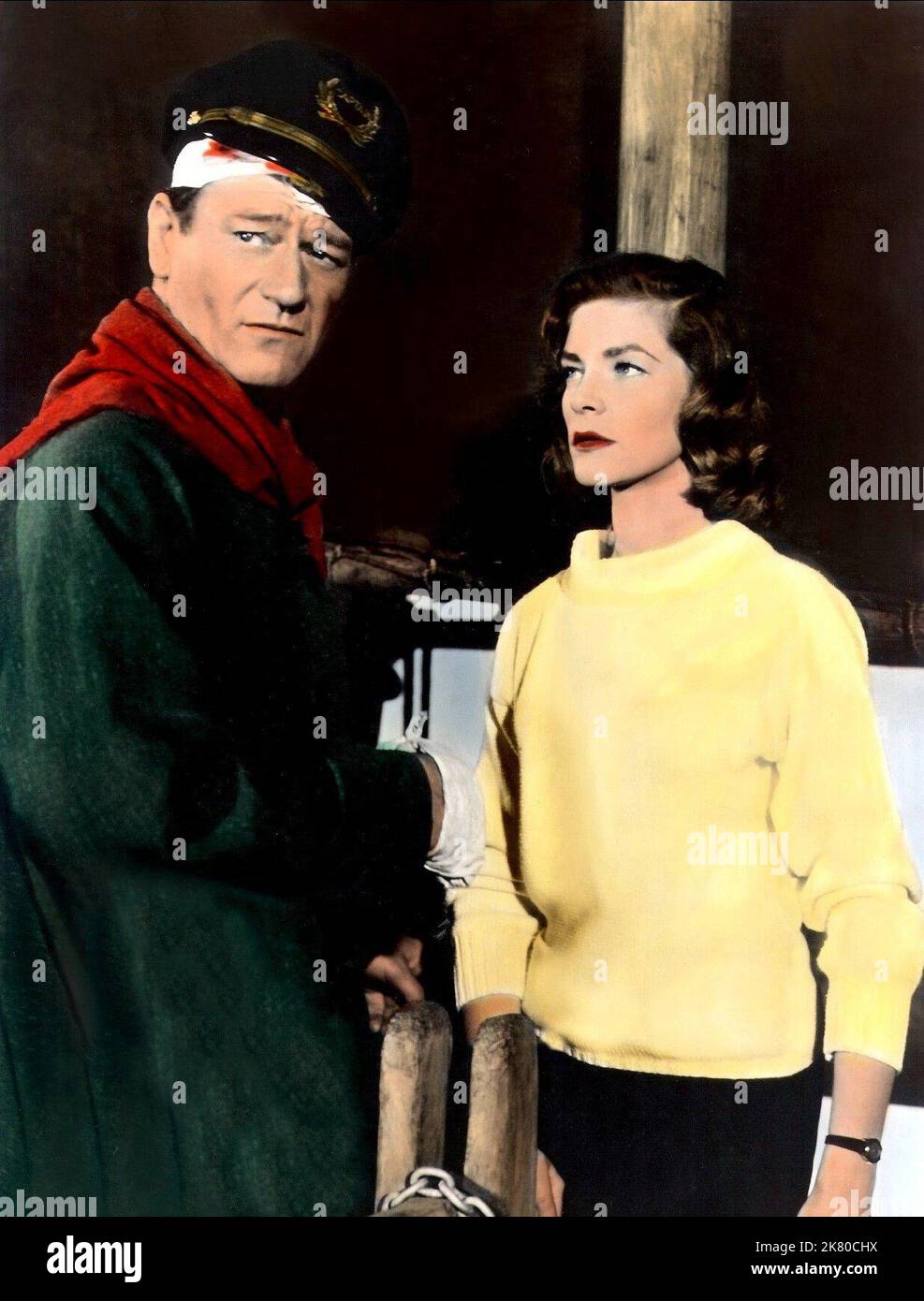 John Wayne & Lauren Bacall Film Blood Alley (USA 1955) Characters: Capt ...
