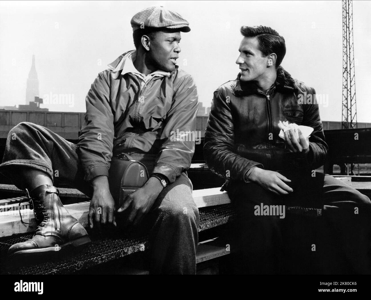 Sidney Poitier & John Cassavetes Film Edge Of The City (1959 ...