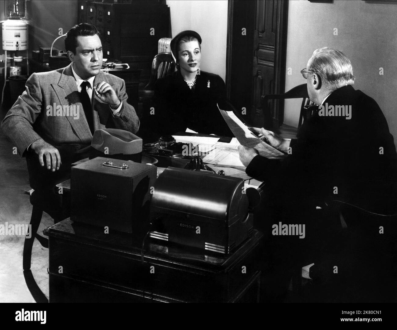 Edmond O'Brien & Joan Fontaine Film The Bigamist (1957) Characters ...