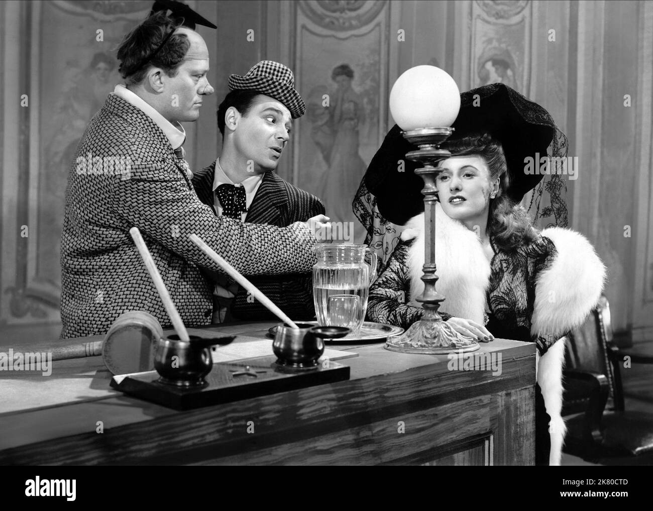 Michael O'Shea, Gerald Mohr & Barbara Stanwyck Film: Striptease Lady ...