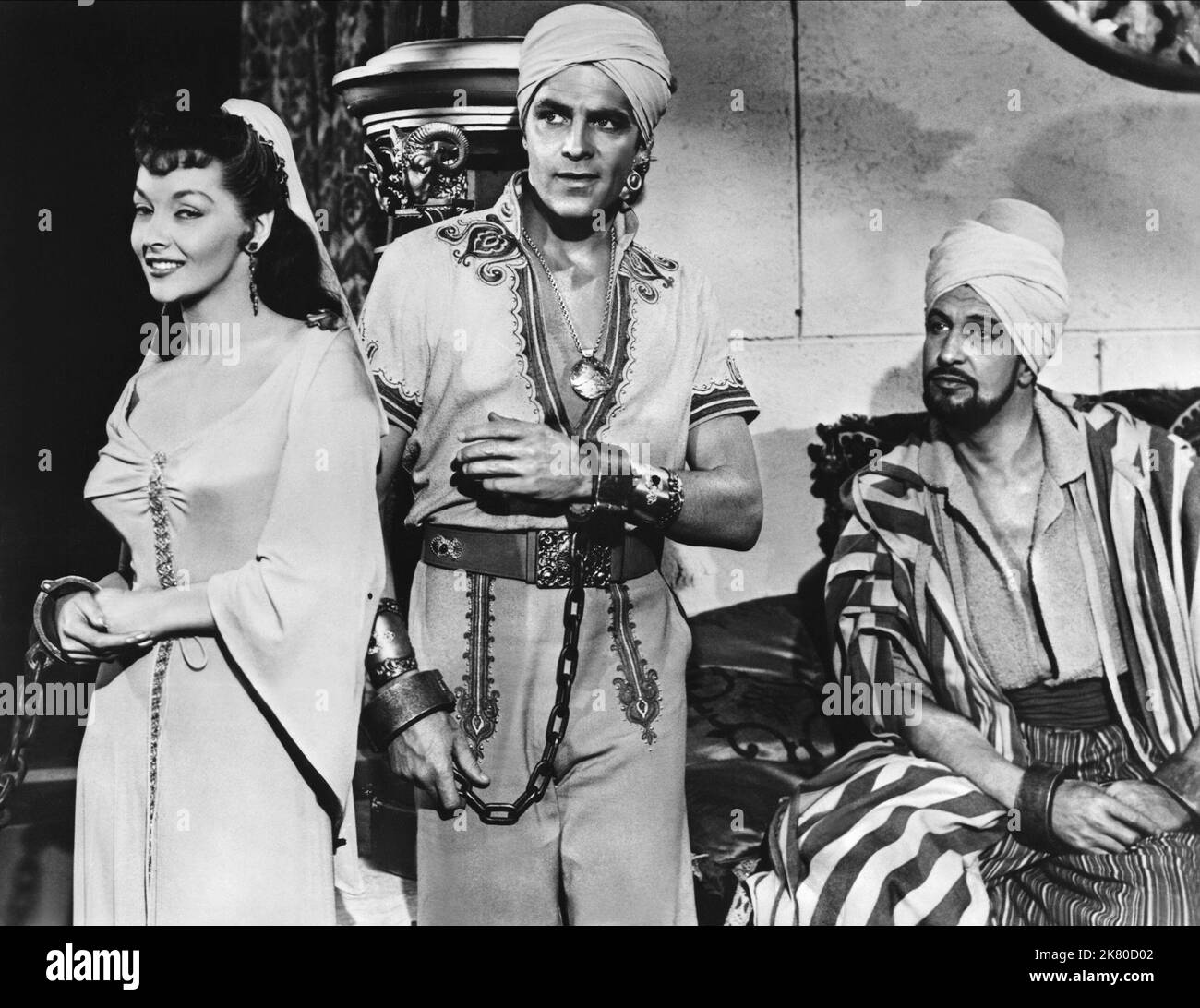Mari Blanchard, Dale Robertson & Vincent Price Film Son Of Sinbad (1950 ...