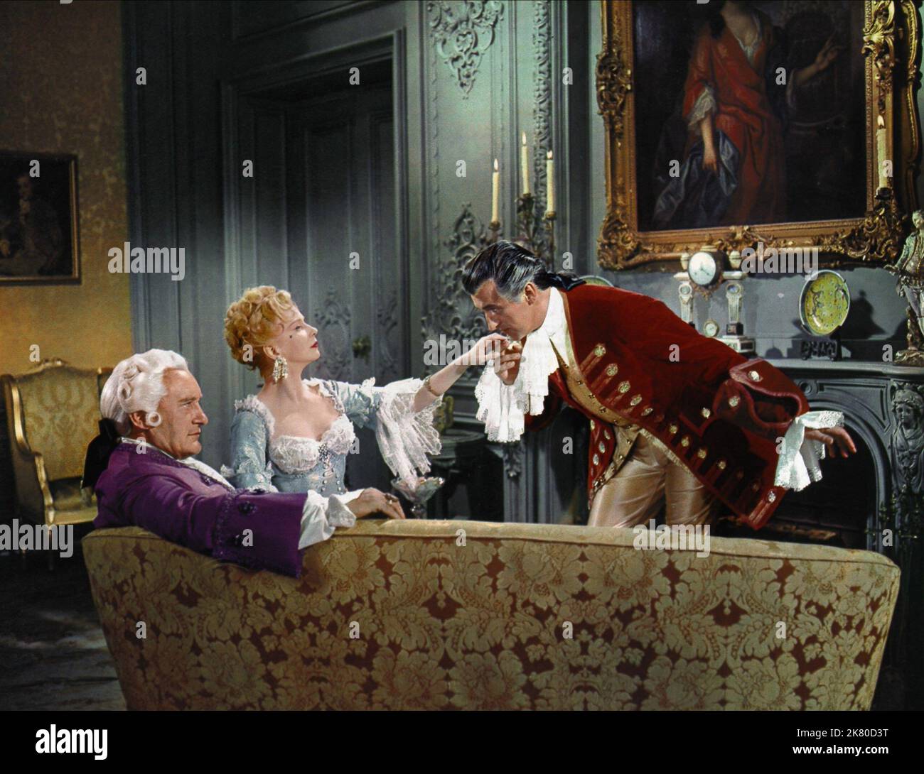 George Sanders, Joan Greenwood & Stewart Granger Film Moonfleet (USA ...