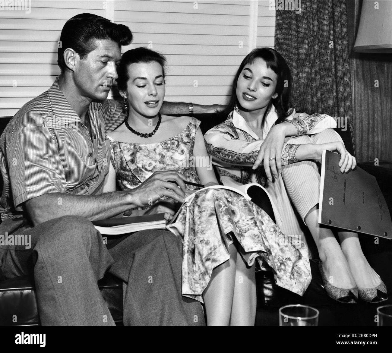 George Nader, Marianne Koch & Elsa Martinelli Film: Four Girls In Town ...