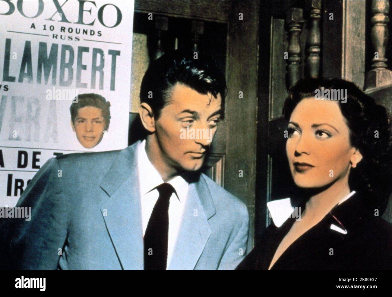 Robert Mitchum & Linda Darnell Film Second Chance (1957) Characters ...