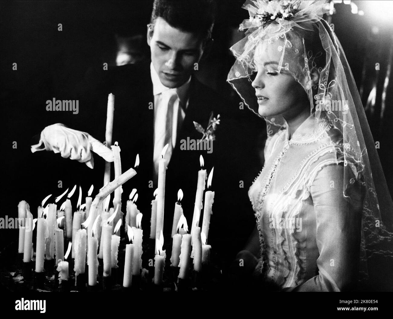 Horst buchholz romy schneider monpti Black and White Stock Photos ...