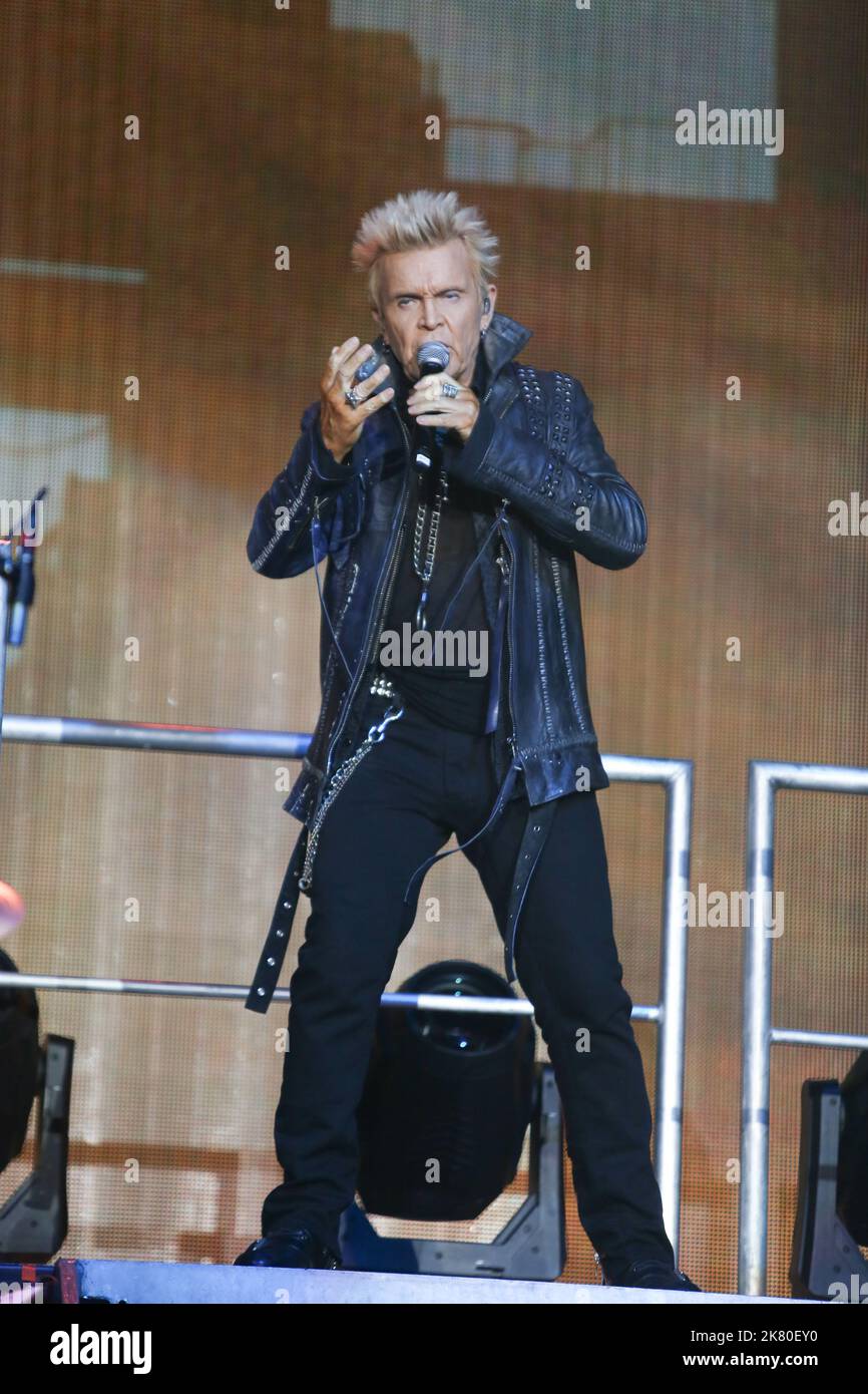 London England, UK. 19th Oct, 2022. Billy Idol performance at ovo arena Wembley Credit ...