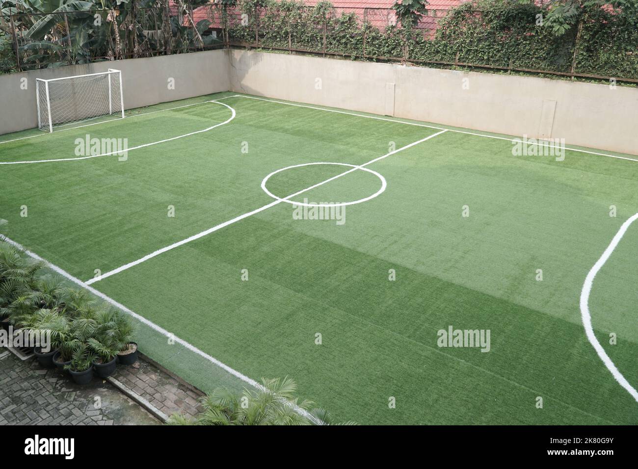 Futsal or mini soccer field Stock Photo - Alamy