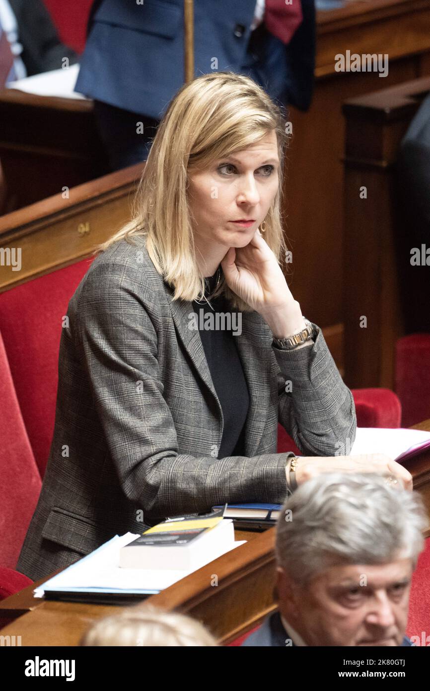 Deputy, Virginie Duby-Muller attends a session of Questions to the ...