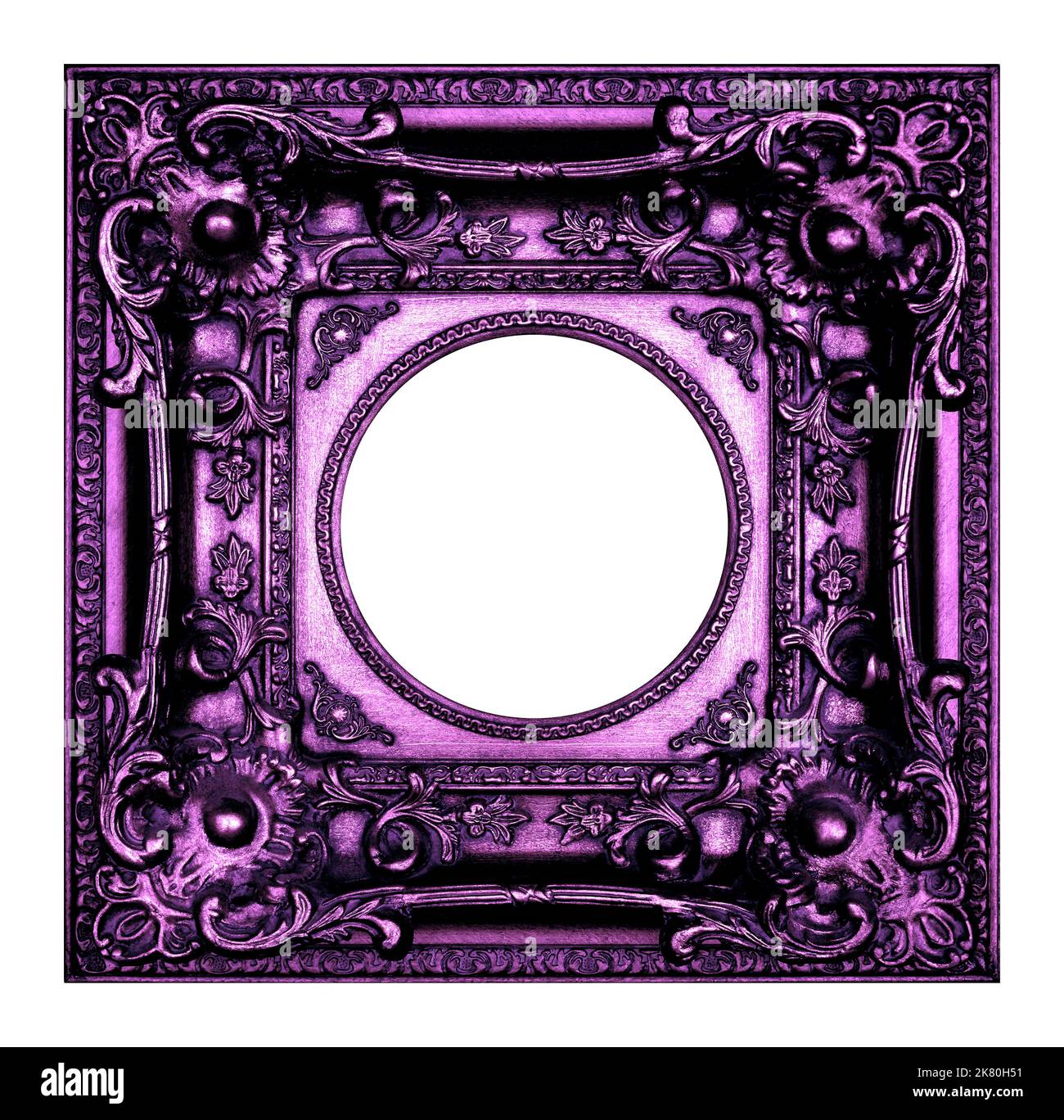 Purple circle frame Cut Out Stock Images & Pictures - Alamy