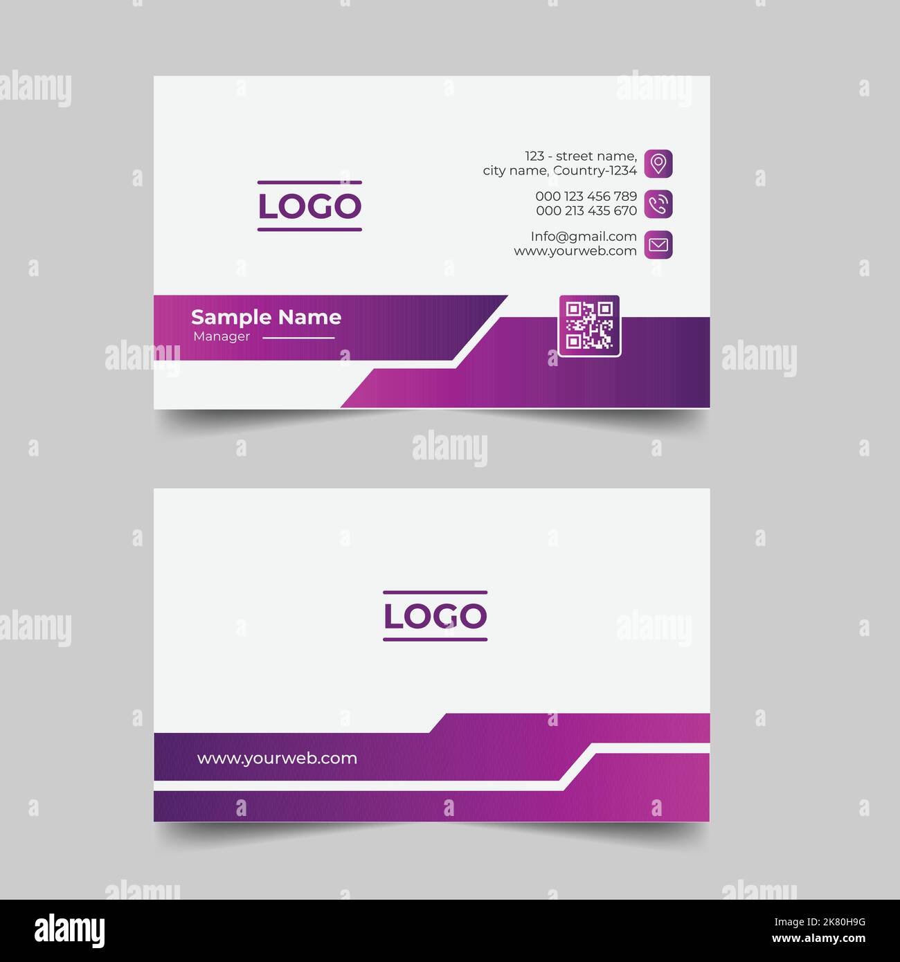 Graphic designer business card Stock Vector Images - Alamy