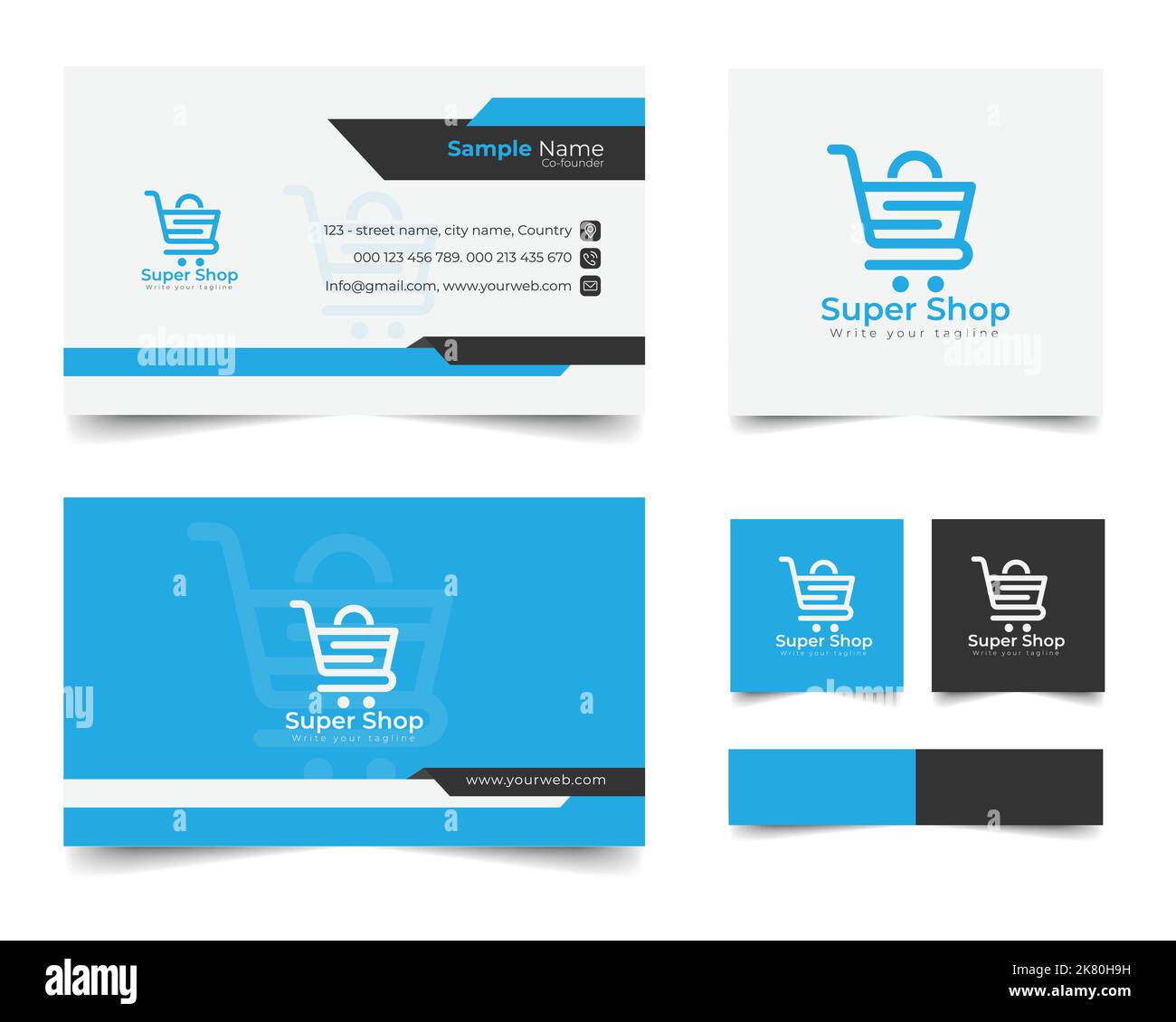 Supper market shop logo design Stock Vector Image & Art - Alamy