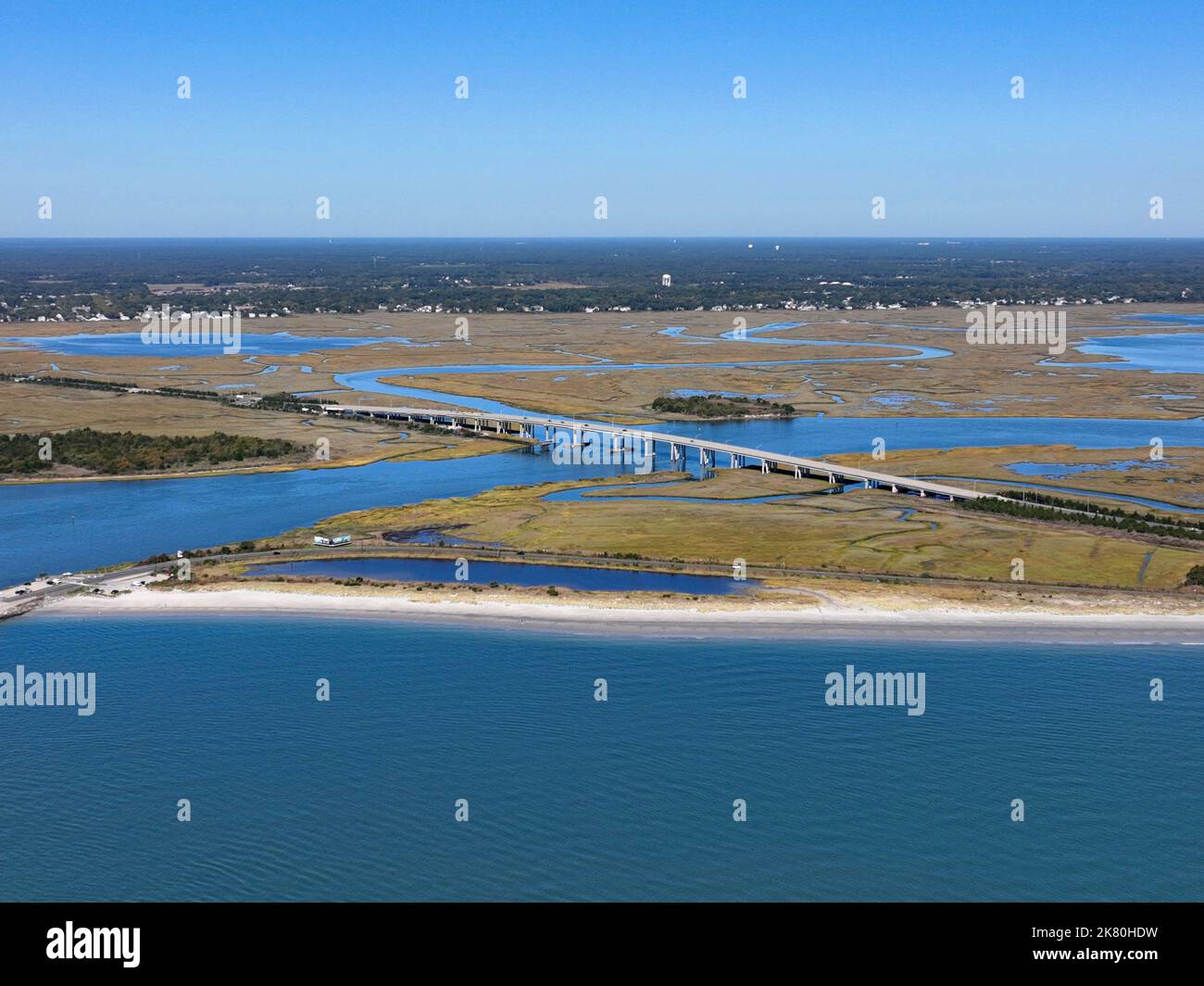 Dolores G. Cooper Bridge on New Jersey Route 152 connects Somers Point ...