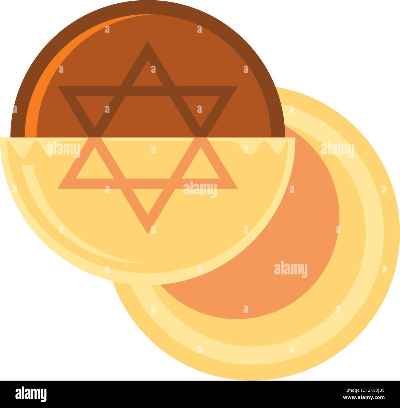 jewish coins hanukkah icon Stock Vector Image & Art - Alamy