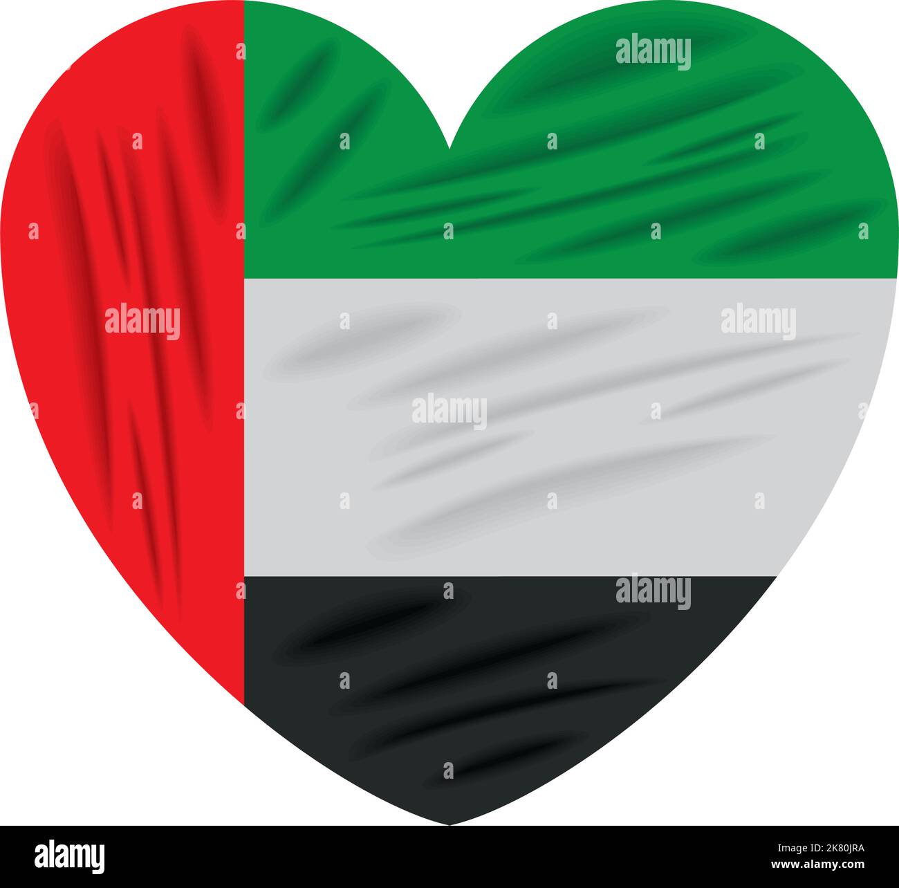 UAE flag in heart Stock Vector Image & Art - Alamy