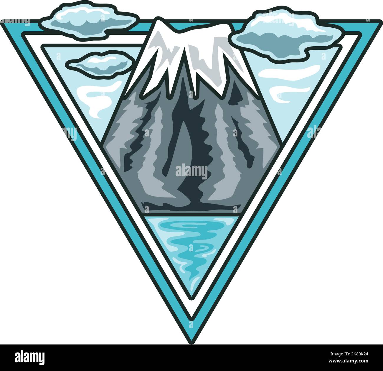 mountain adventure badge Stock Vector Image & Art - Alamy