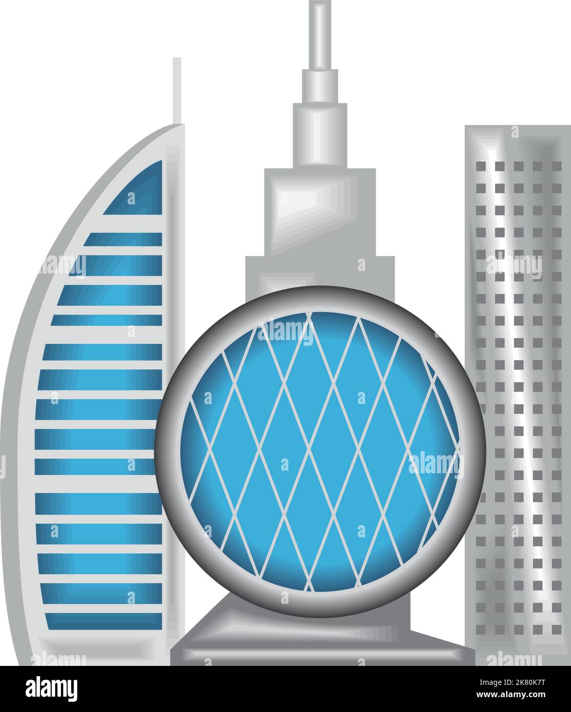 UAE famous landmarks Stock Vector Image & Art - Alamy