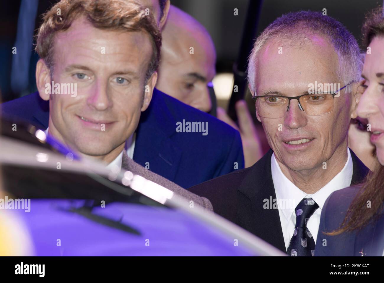 Paris, France. 17th Oct, 2022. French President Emmanuel Macron and ...