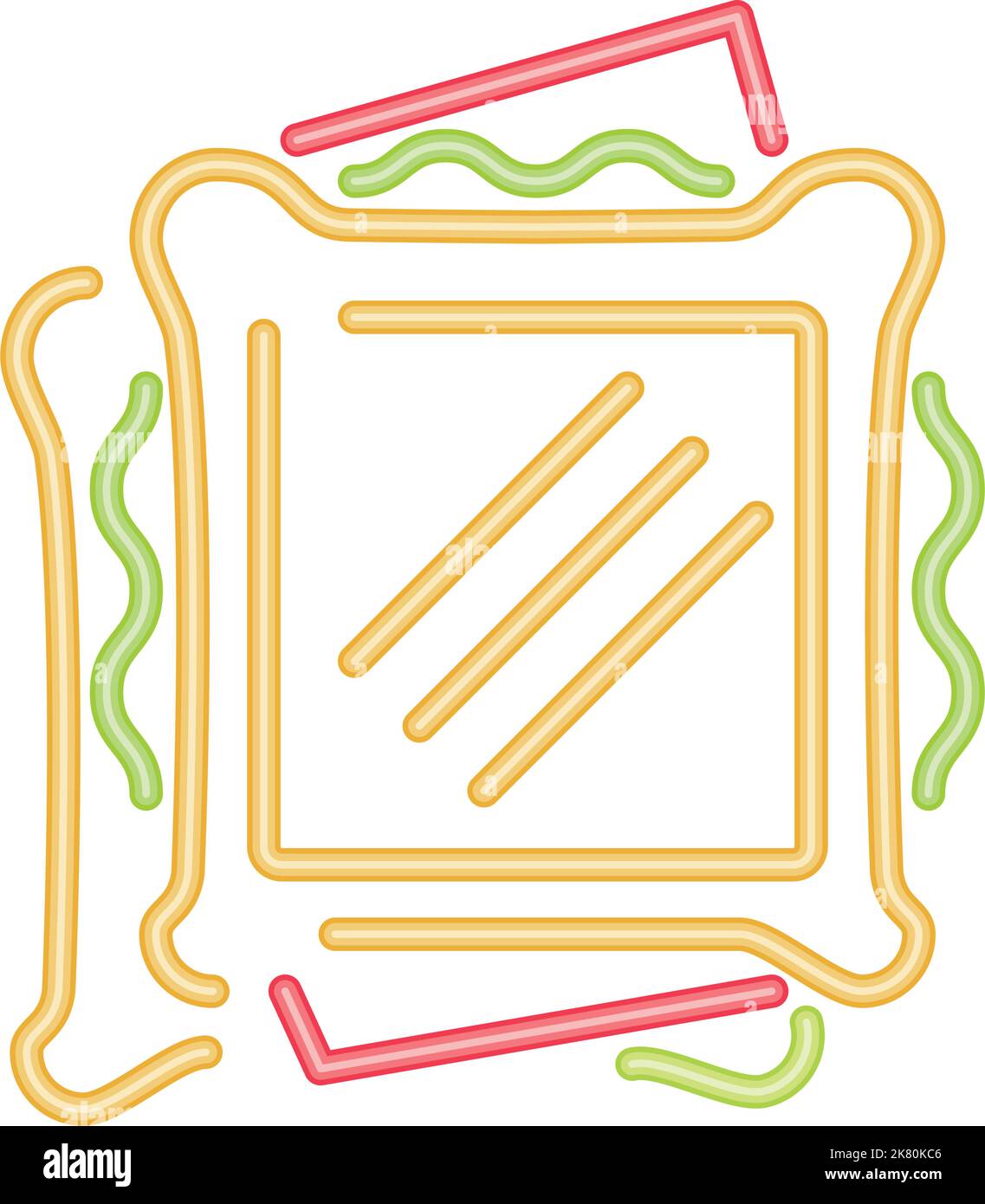 sandwich neon food Stock Vector Image & Art - Alamy