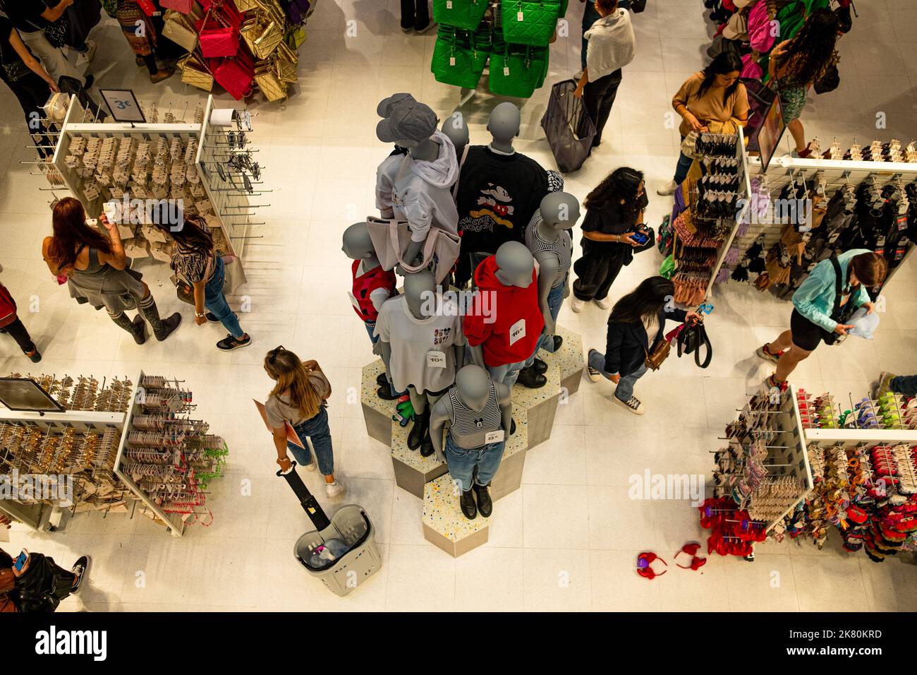 People seen shopping inside a Primark clothing store. (Photo by Davide ...