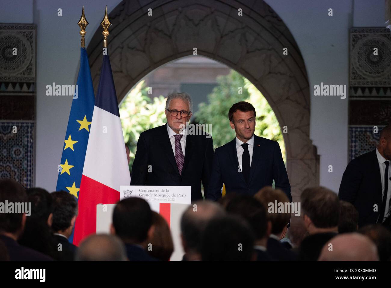 President Emmanuel Macron gives the highest French order of merit ...