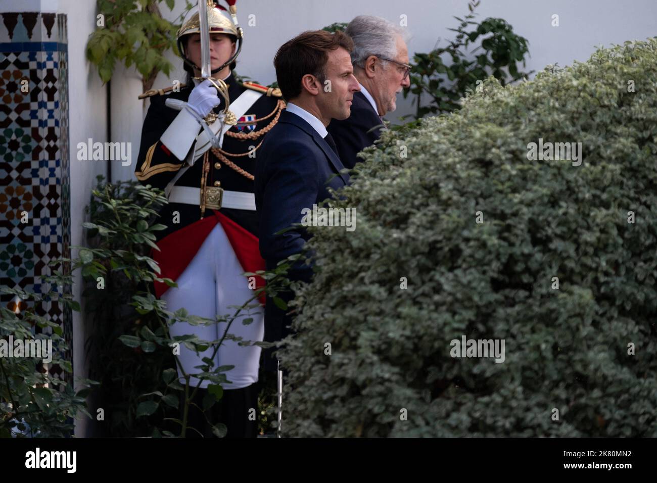 President Emmanuel Macron gives the highest French order of merit ...