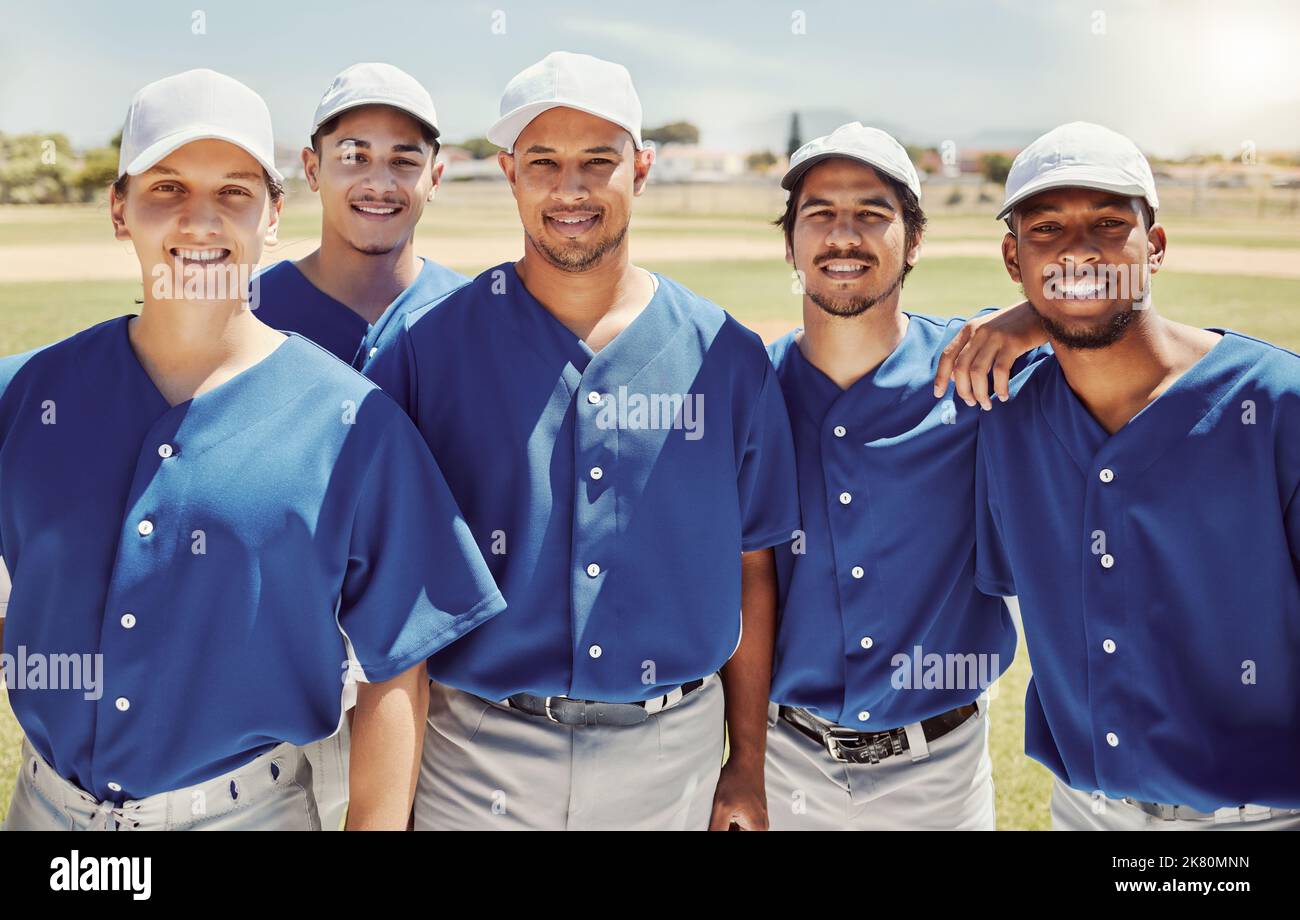 Happy diverse group female baseball hi-res stock photography and images ...