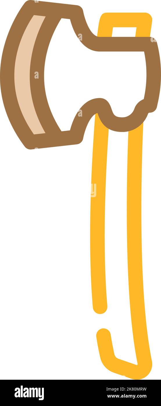 broad axe hatchet color icon vector illustration Stock Vector Image ...